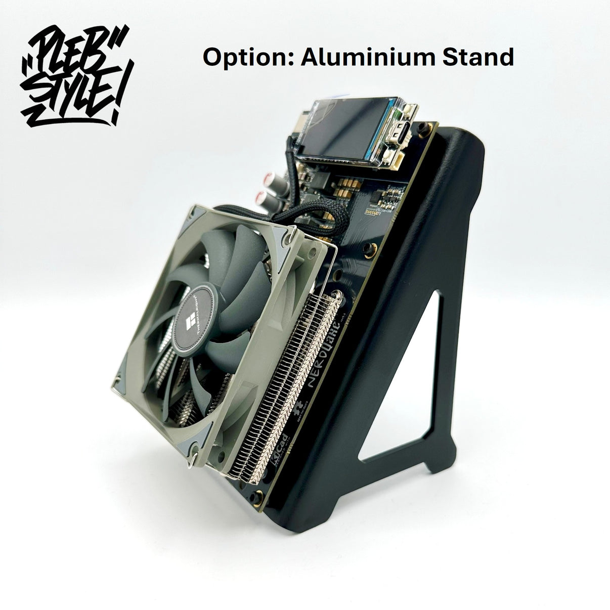 NerdQaxe++ – 4.8TH/s – inkl. 120W Netzteil & Ständer – Plebstyle