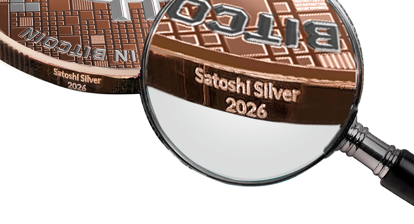 Bitcoin Silver Coin – Whale – Rose Gold + Platinum – 2026 Edition (21g ...